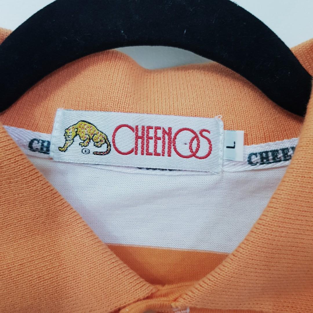 cheenos orange and white polo shirt, Men's Fashion, Tops & Sets ...