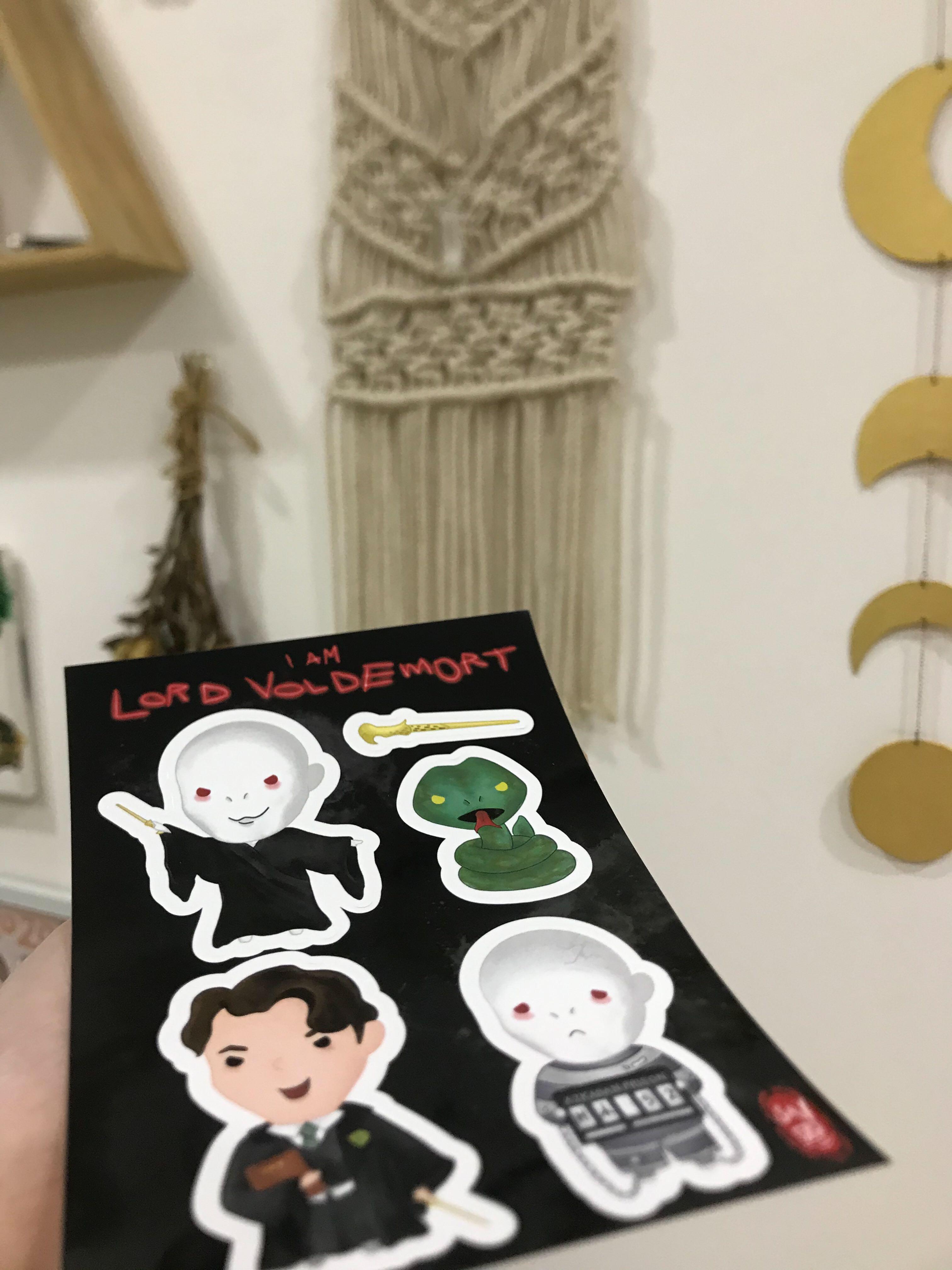 Dark Lord Voldemort sticker sheet Harry Potter, Hobbies & Toys ...