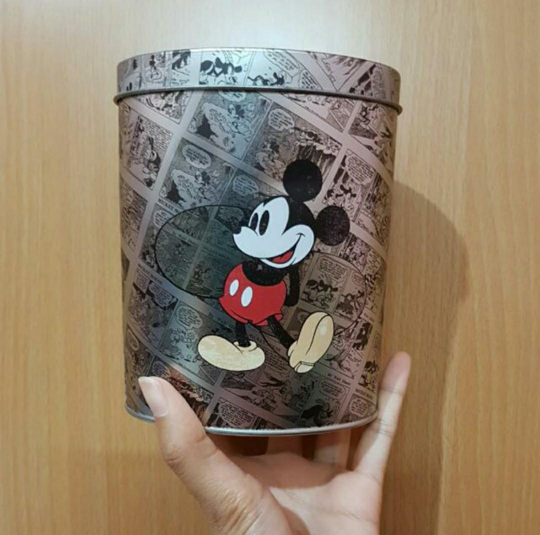 Disney Trademarked Mickey Mouse Metal Tin / Container, Furniture & Home ...