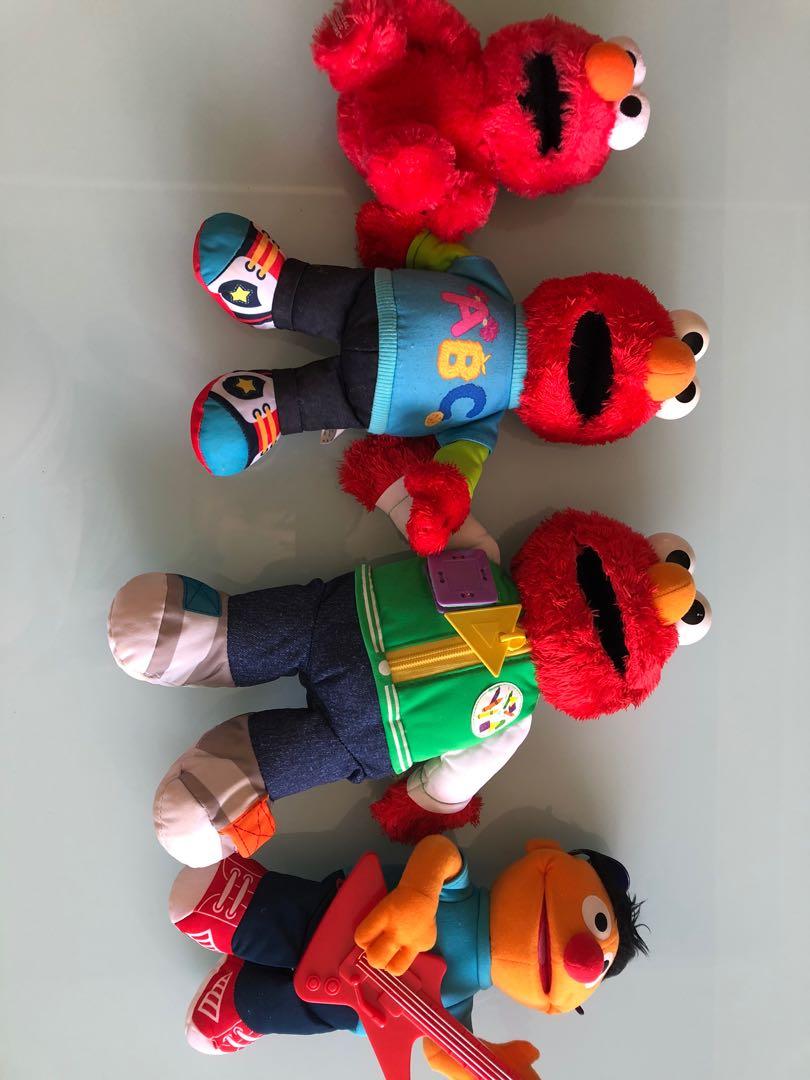 Elmo & Bert from Sesame Street, Hobbies & Toys, Toys & Games on Carousell