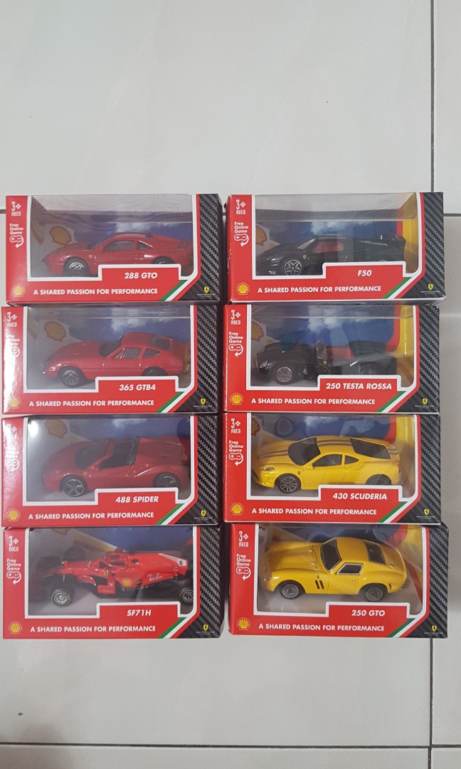Shell Ferrari cars 2019 series @ 8pcs completed set, Hobbies & Toys ...
