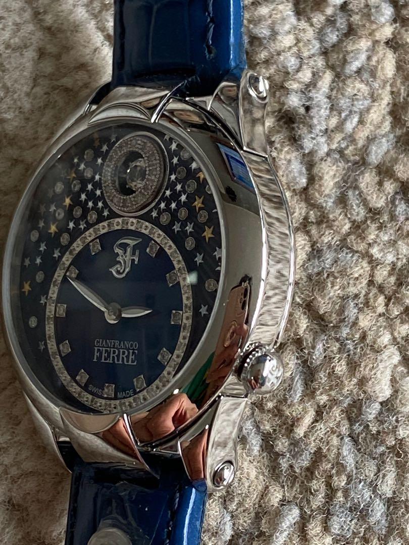 GIANFRANCO FERRE watch Swiss made 女裝電子手錶, 女裝, 飾物及配件, 鑽飾 - Carousell