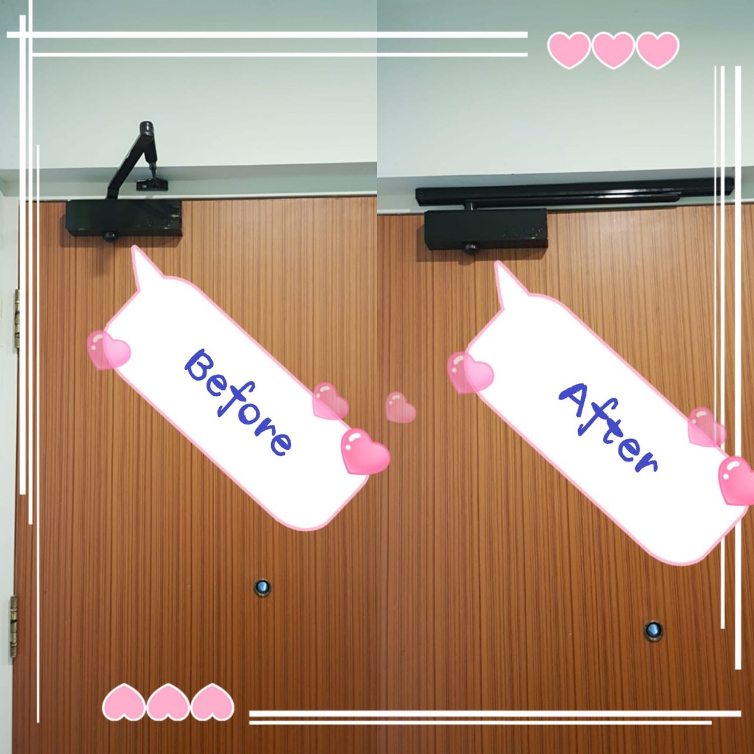 HDB Door Stopper Sliding Track, Furniture, Others on Carousell