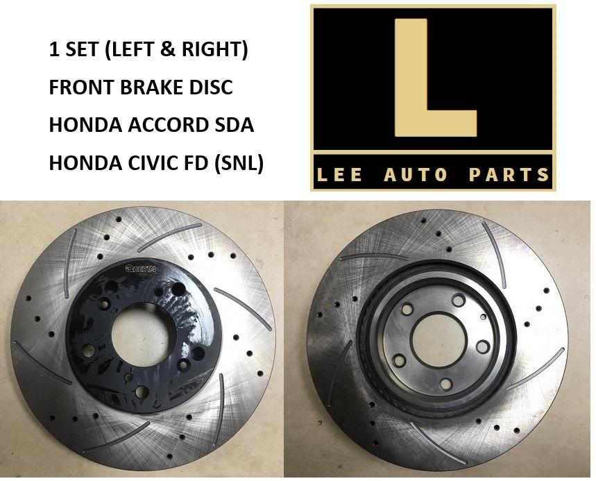 HONDA CIVIC FD (SNL) & HONDA ACCORD SDA RACING FRONT BRAKE DISC (LEFT ...