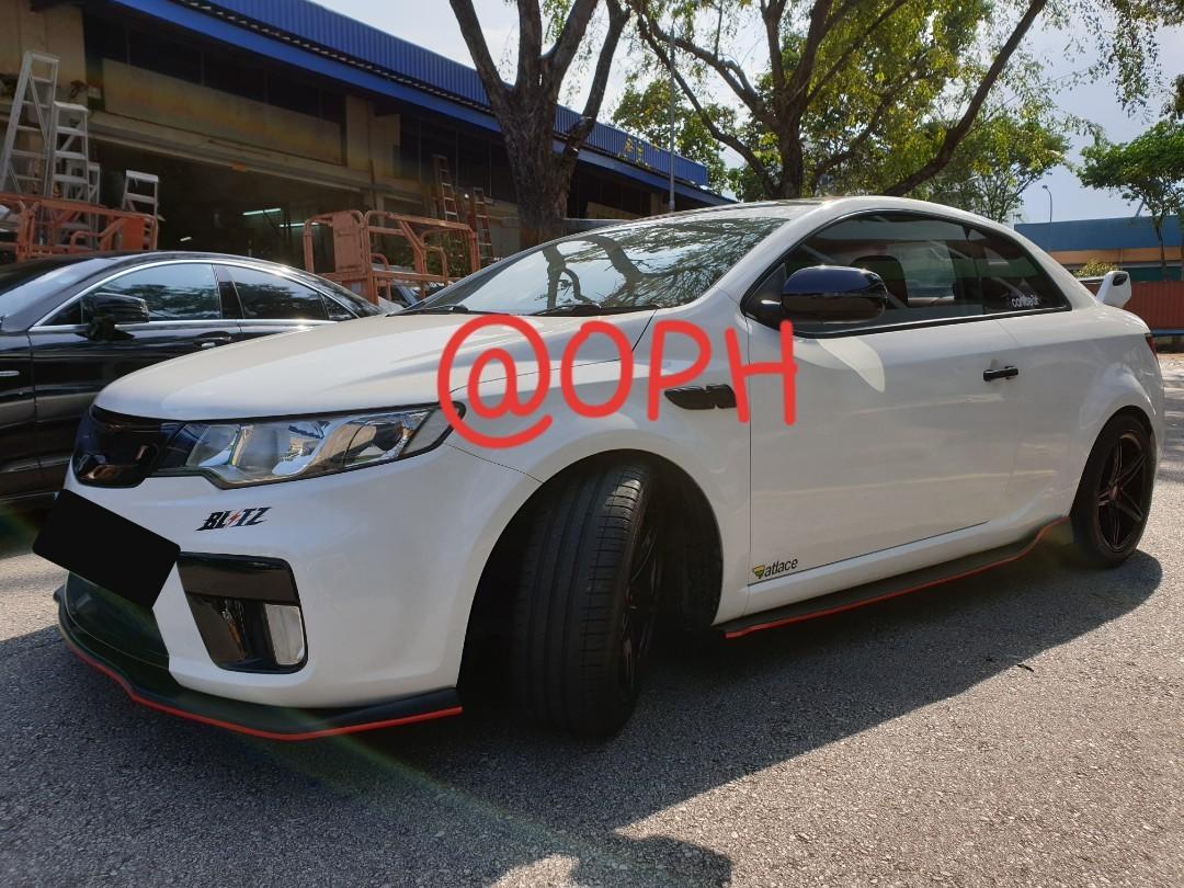 Kia Koup Forte Custom Front Bumper Lip / Side Skirts, Car Accessories ...