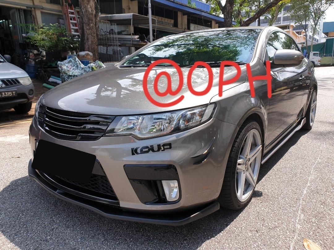 Kia Koup Forte Custom Front Bumper Lip / Side Skirts, Car Accessories ...