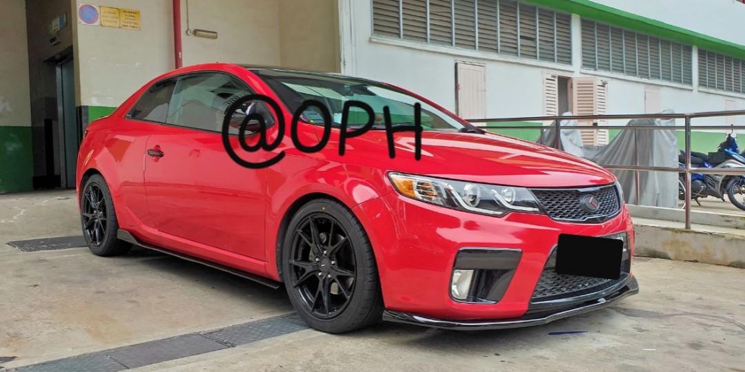 Kia Koup Forte Custom Front Bumper Lip / Side Skirts, Car Accessories ...