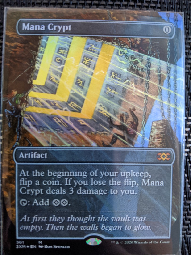 Mana Crypt (Foil) - Double Masters Box Topper / Borderless, Hobbies ...