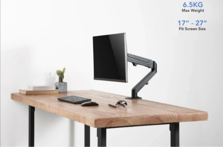 Monitor Desk Mount Stand Full Motion Swivel Computer Monitor Arm 13-27 ...