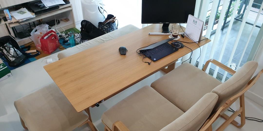 Muji Living Dining set, Furniture & Home Living, Furniture, Tables ...