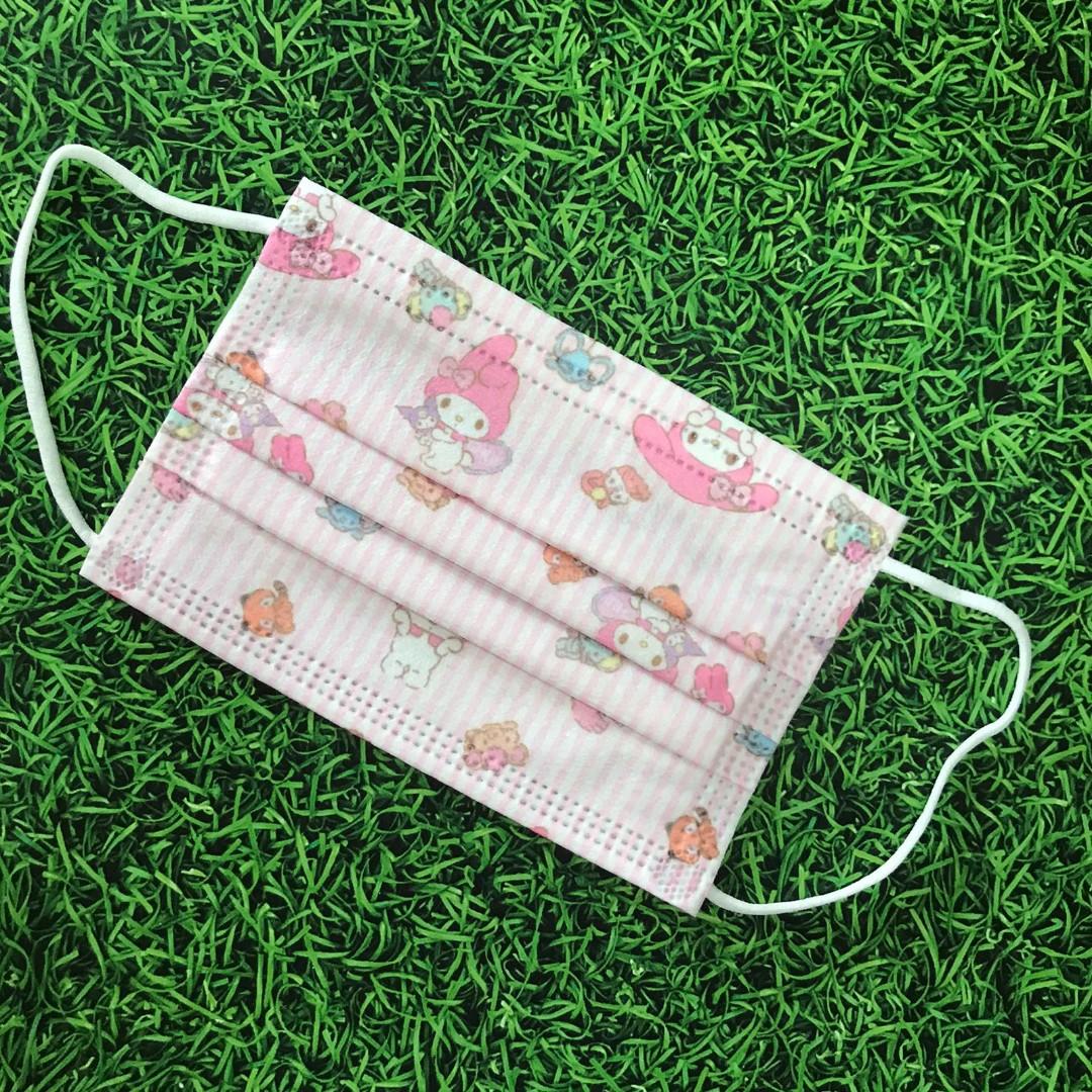 Sanrio Kids Mask.. Many designs.. $6/pkt-10pcs. LTS, My Melody ...