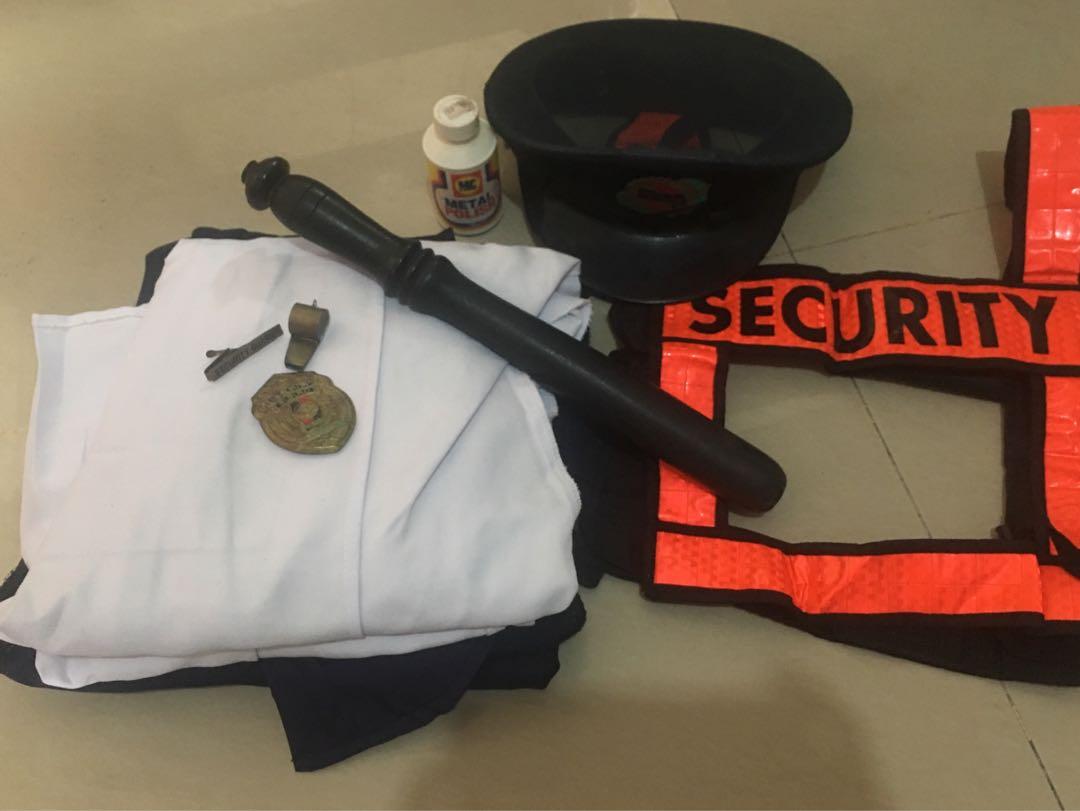 Security guard uniform, Men's Fashion, Tops & Sets, Swim Top & Rash ...