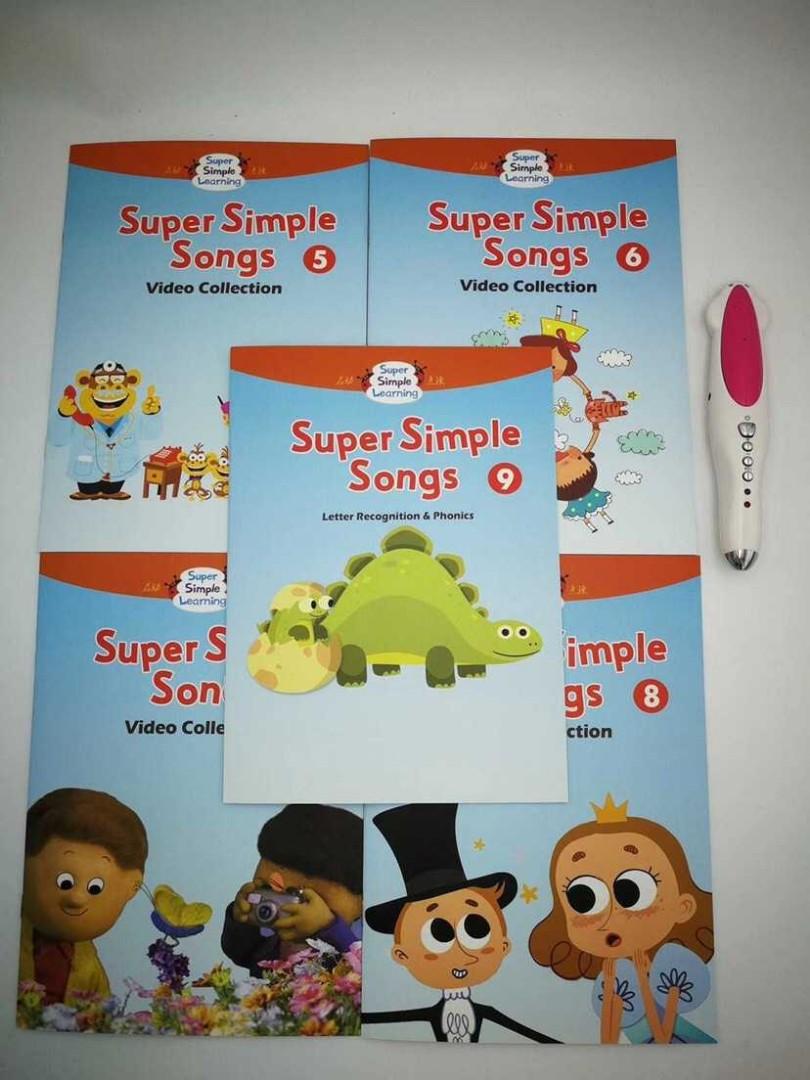點讀《Super Simple Songs最全九本分冊》, 興趣及遊戲, 書本 & 文具, 小朋友書 - Carousell