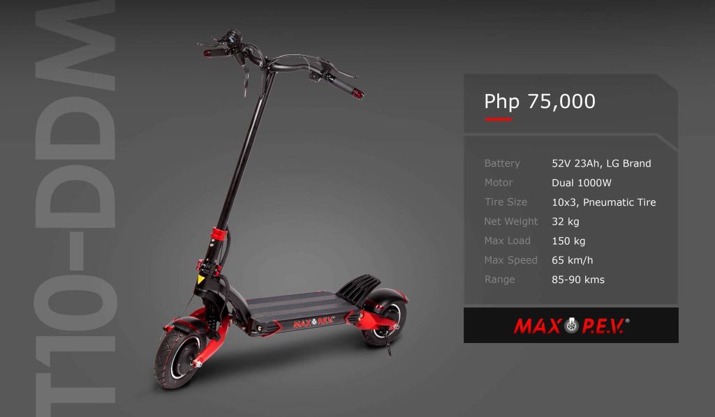 T10DDM Dual Motor Electric scooter 2000W, Sports Equipment, Sports ...