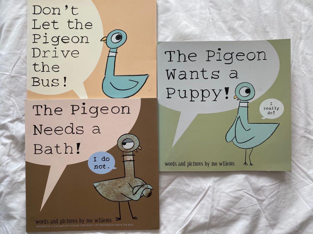 The pigeon wants a puppy, The pigeon needs a bath by Mo Willem, Hobbies ...