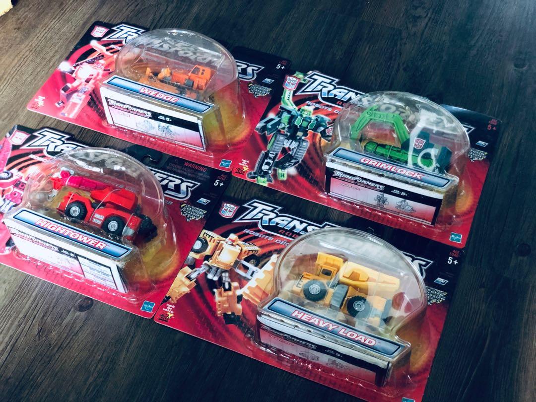 Transformers RID build team, wedge, hightower, grimlock, heavyload ...