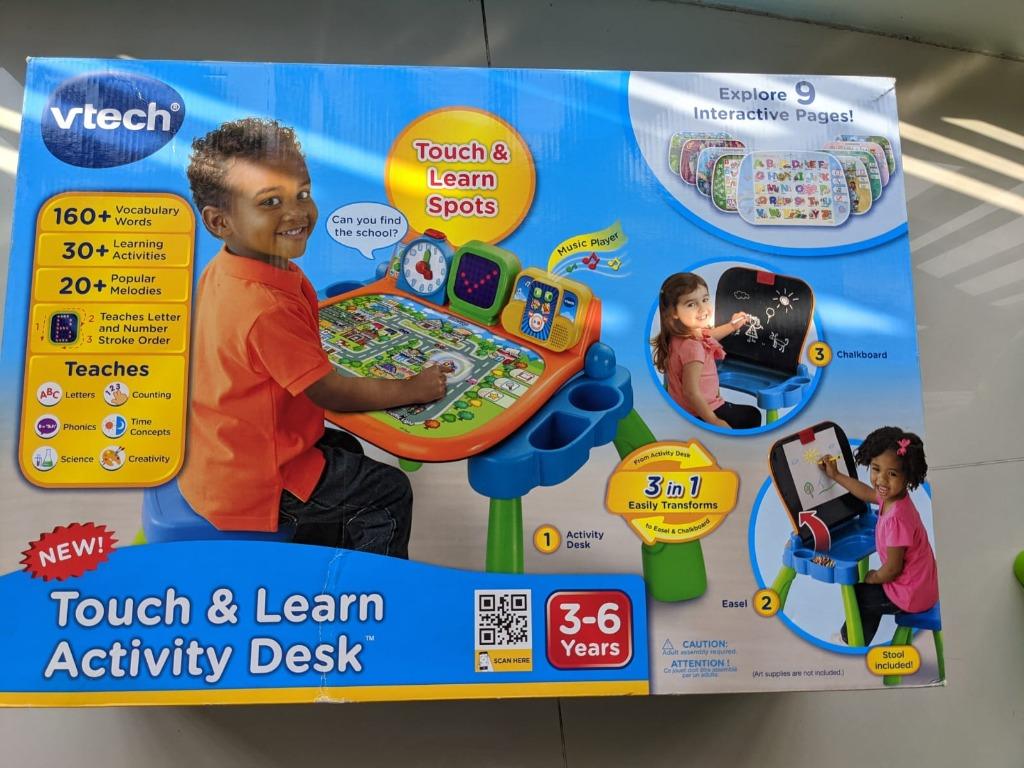 VTech Interactive Learning Desk, Orange N Green, Babies & Kids, Infant ...