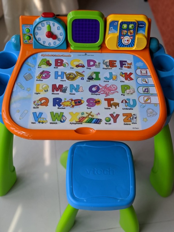 VTech Interactive Learning Desk, Orange N Green, Babies & Kids, Infant ...
