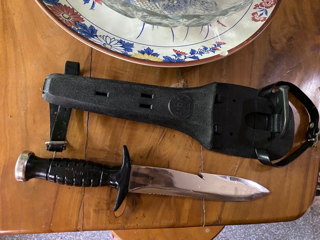 AMF VOIT USA Swimaster Stainless Scuba Diving Survival Knife, Hobbies ...