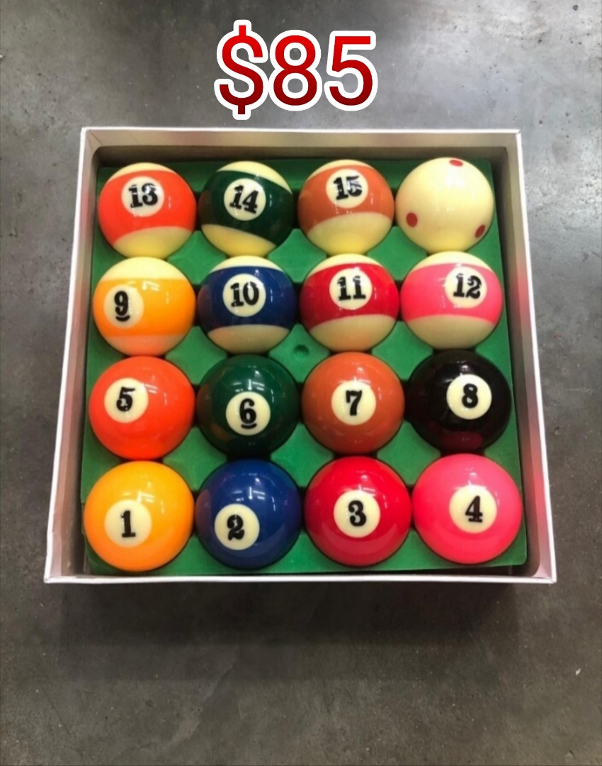BILLIARD BALL SET 桌球 (57 mm), Hobbies & Toys, Stationery & Craft, Craft ...