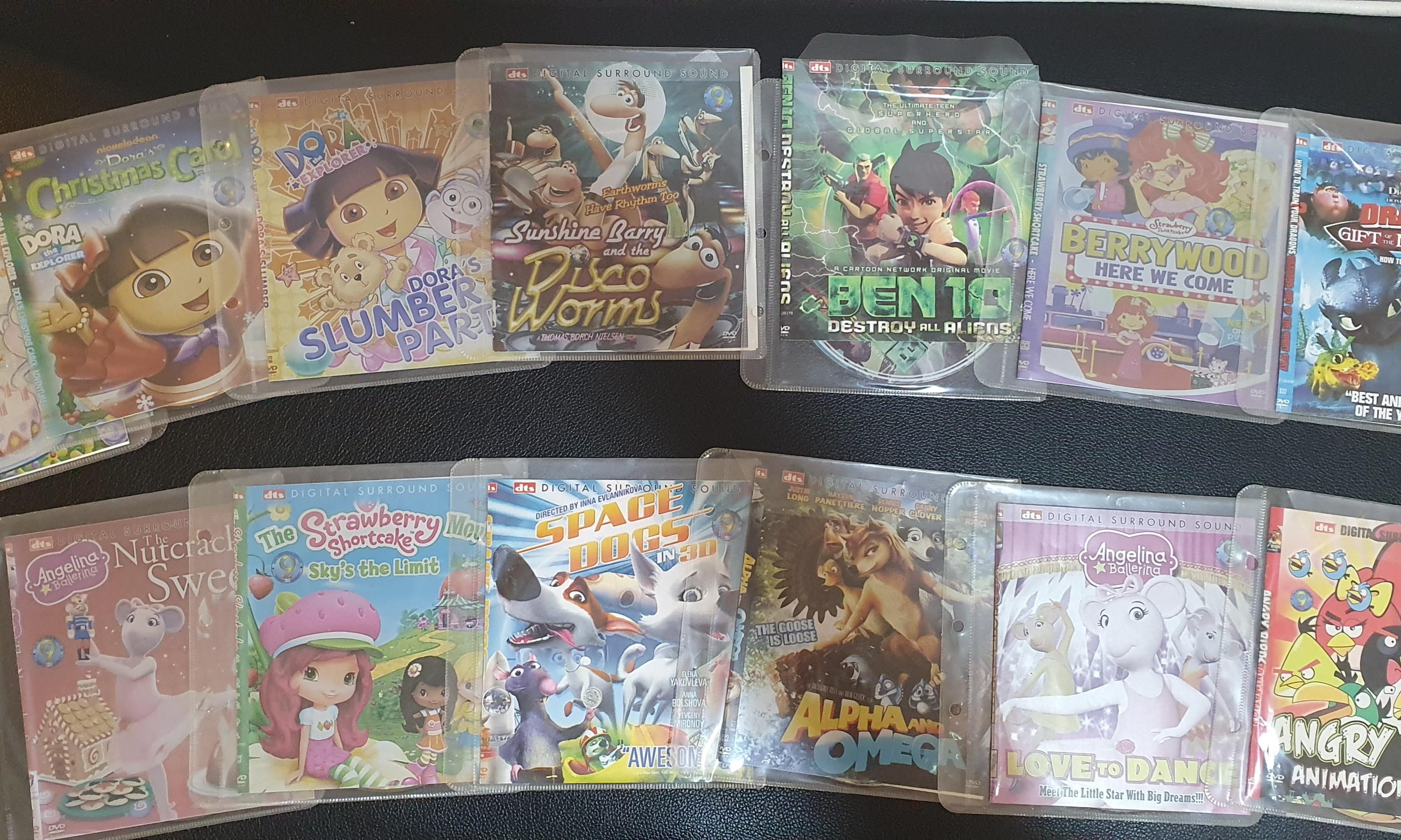 Cartoon dvds set, Free Items on Carousell