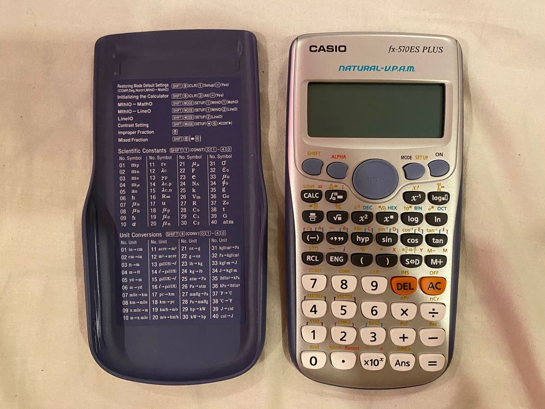 Casio 570ES Plus Scientific Calculator, Computers & Tech, Office ...