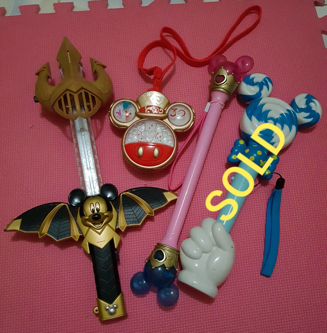 DISNEY Mickey Mouse sword, wand, mickey head, Babies & Kids, Infant ...