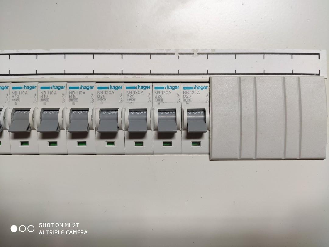 Hager Din Rail Enclosure with 12 MCB & 1 RCCB, Audio, Other Audio ...