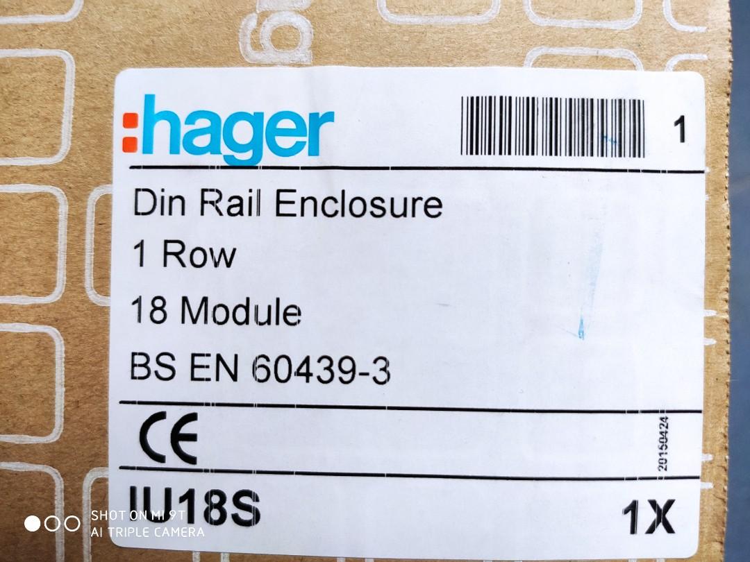 Hager Din Rail Enclosure with 12 MCB & 1 RCCB, Audio, Other Audio ...