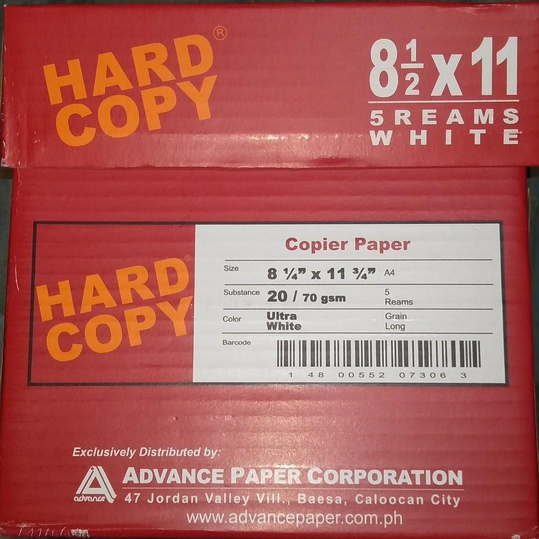 HARD COPY Letter| A4|Legal, Computers & Tech, Office & Business ...