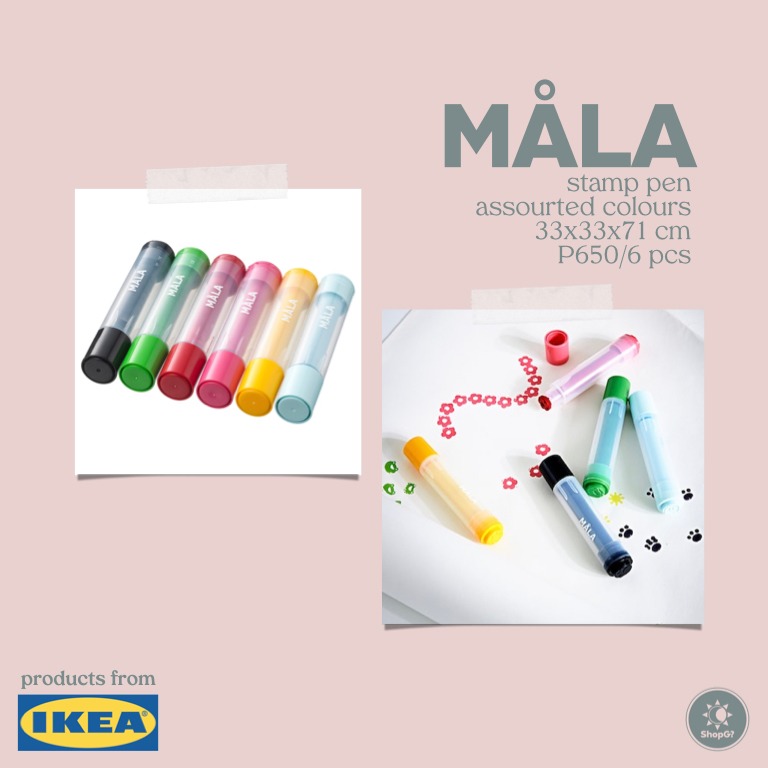 IKEA Mala stamp pens, Hobbies & Toys, Stationary & Craft, Craft ...