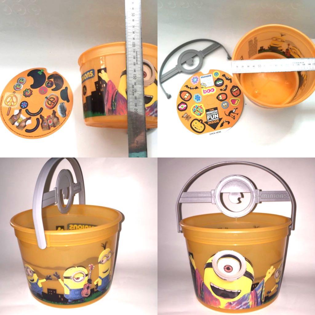McDonald’s minions Halloween pail bucket . In 4 colors . Green / yellow ...