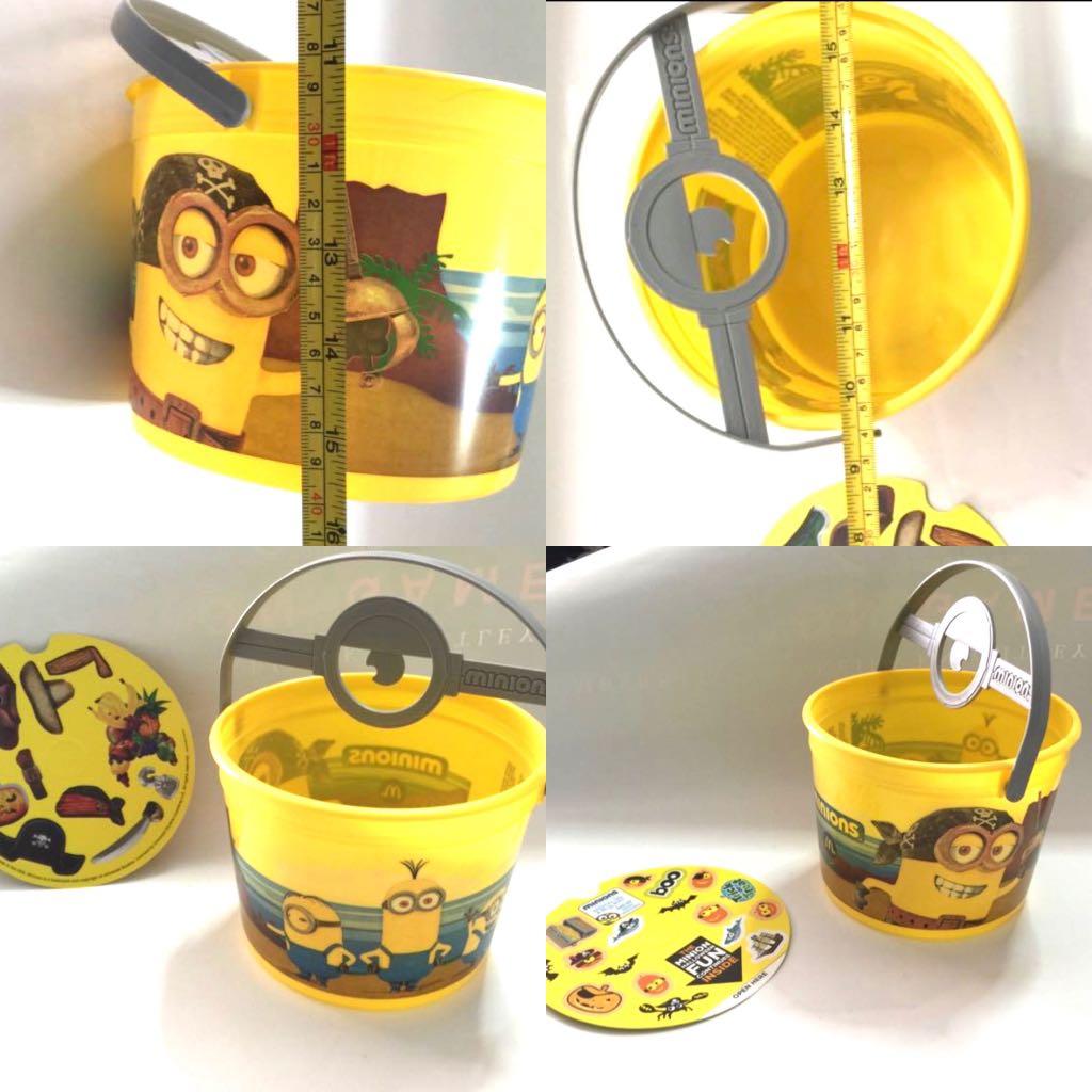 McDonald’s minions Halloween pail bucket . In 4 colors . Green / yellow ...