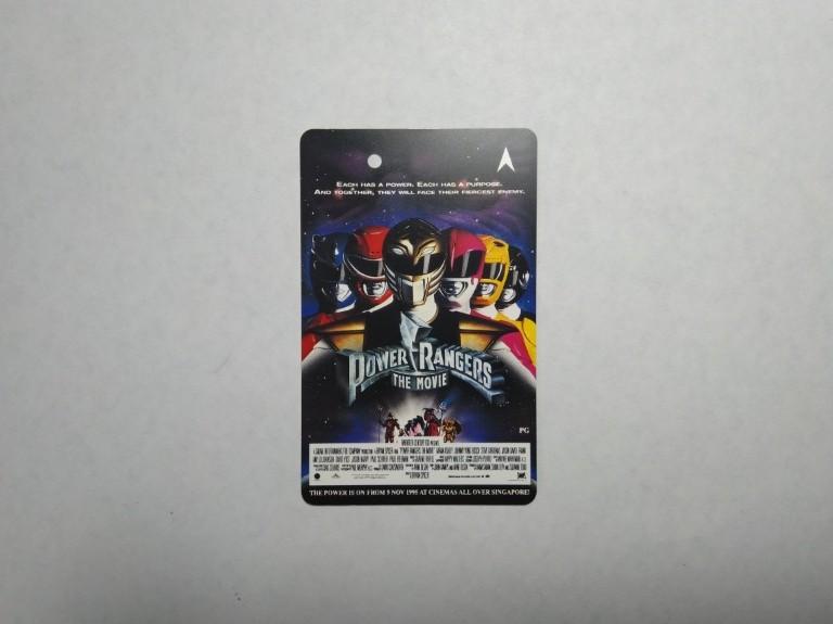 Mighty Morphin Power Rangers: The Movie Transitlink ticket, Vintage ...