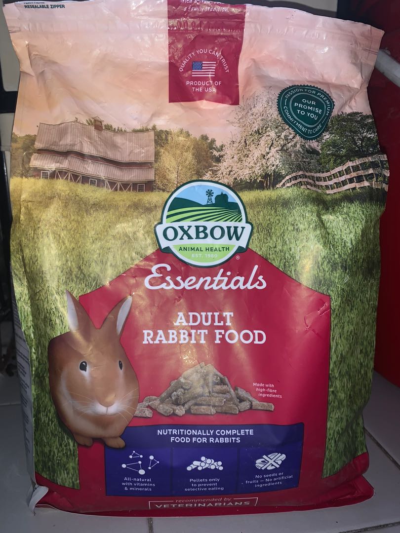 OXBOW ADULT RABBIT FOOD PELLETS, Pet Supplies, Pet Food on Carousell