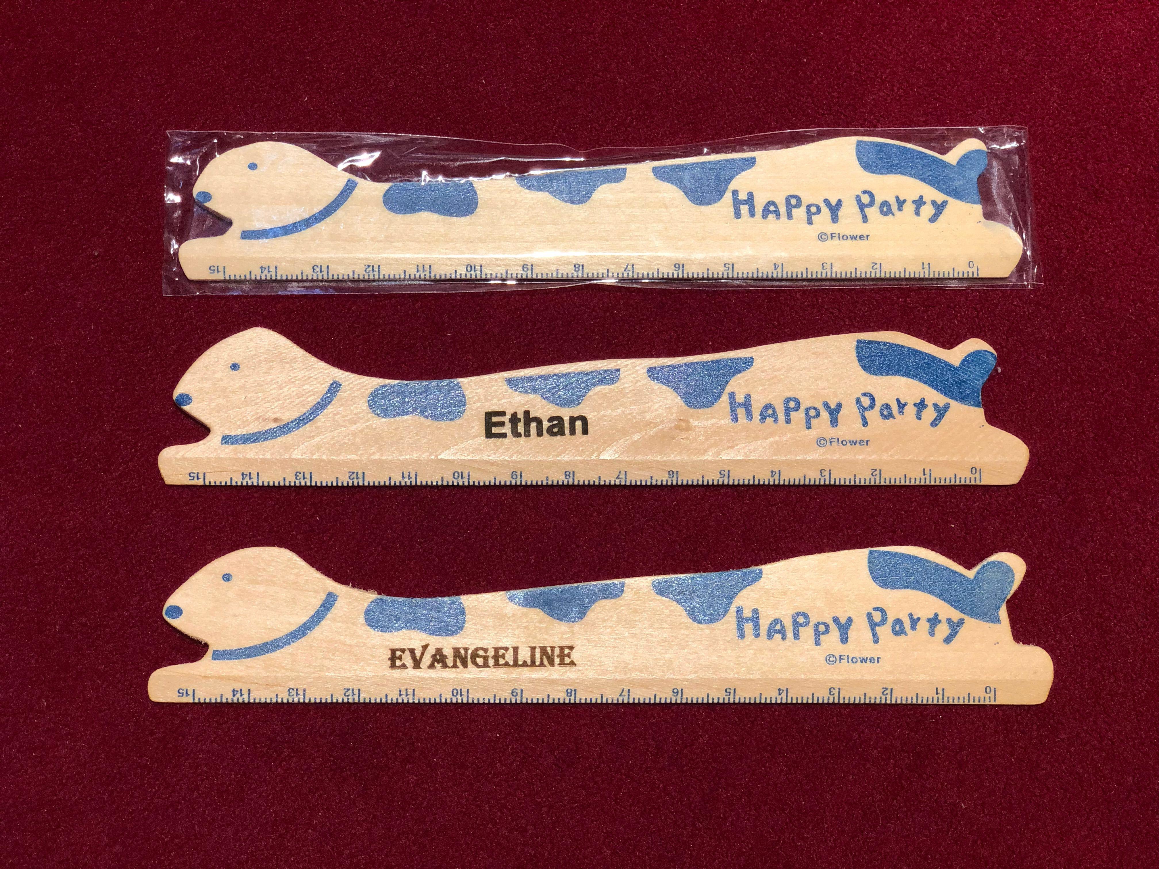 Personalised Ruler / Animal Wooden Ruler / Personalised Stationery ...