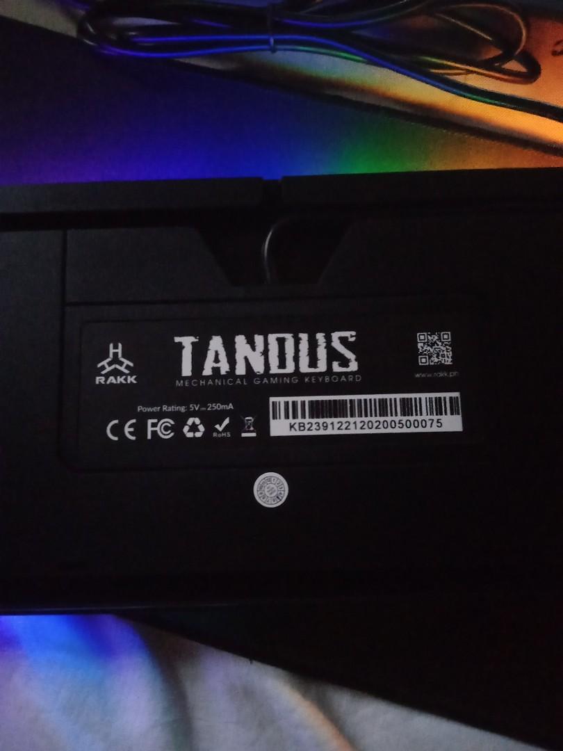 Rakk Tandus RGB Mechanical Gaming Keyboard 87 keys, Computers & Tech ...