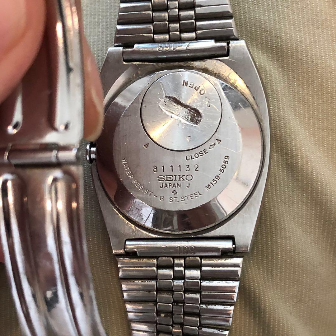 Seiko digital lcd vintage watch M159-5059, Women's Fashion, Watches ...