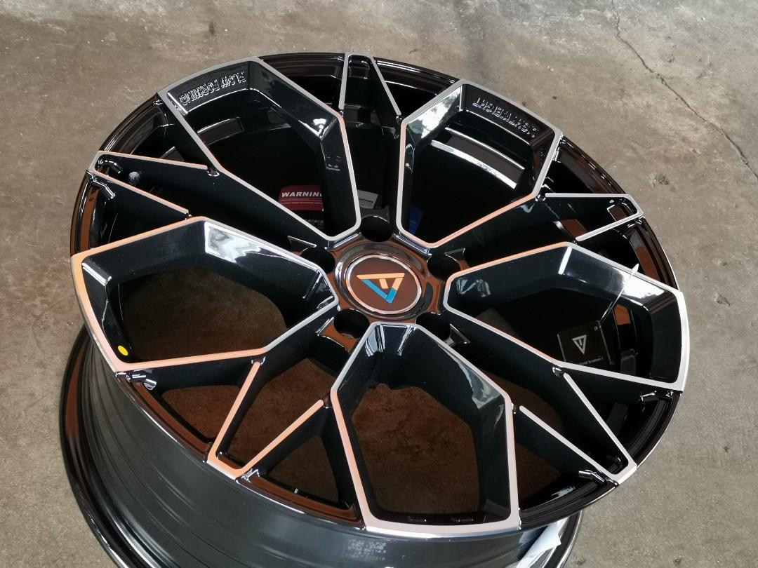 Sport rim 18 inch VLF FLOW FORMING 8KG ONLY TOYOTA VELLFIRE ALPHARD ...