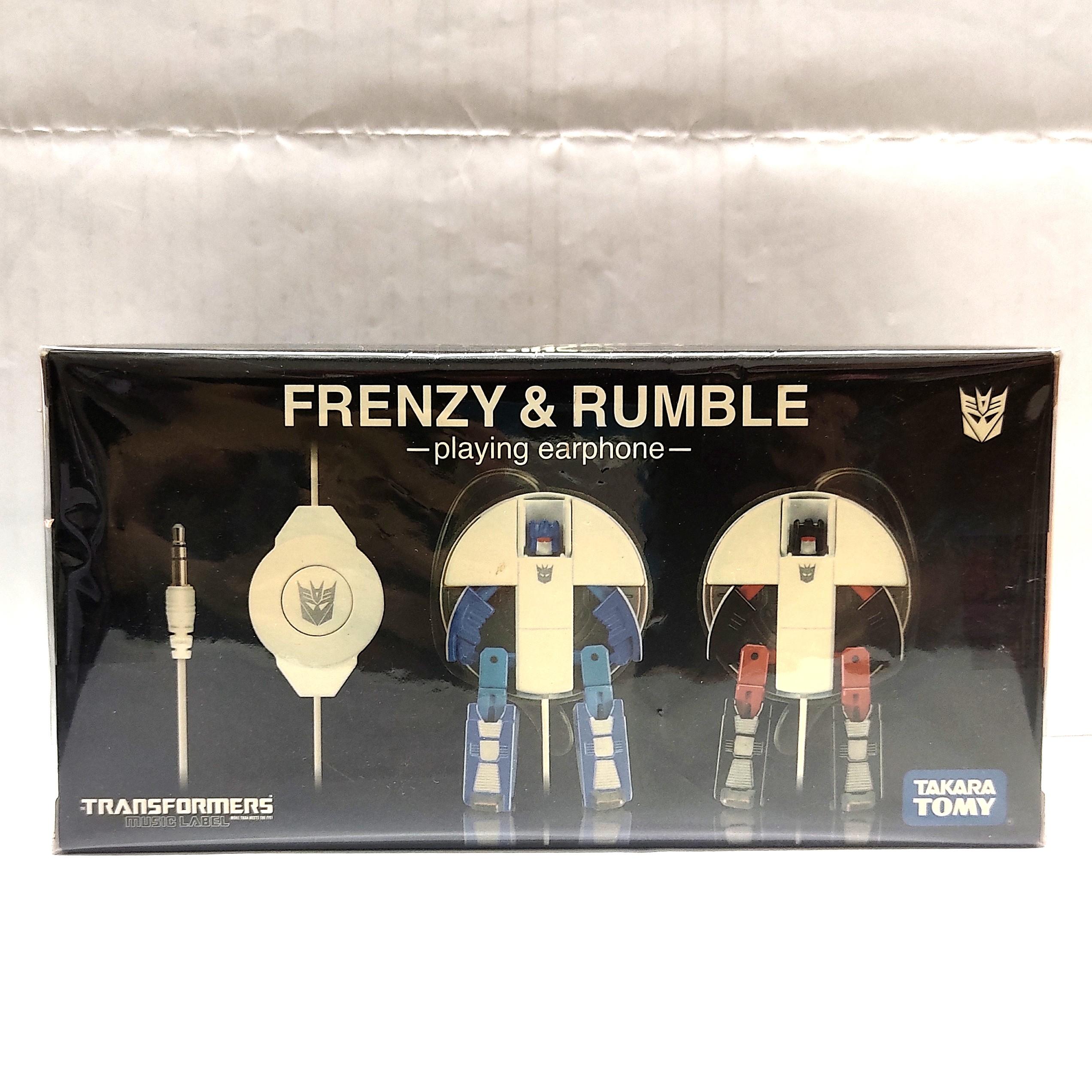 TAKARA TOMY Frenzy & Rumble Playing Earphone Transformers Music Label ...