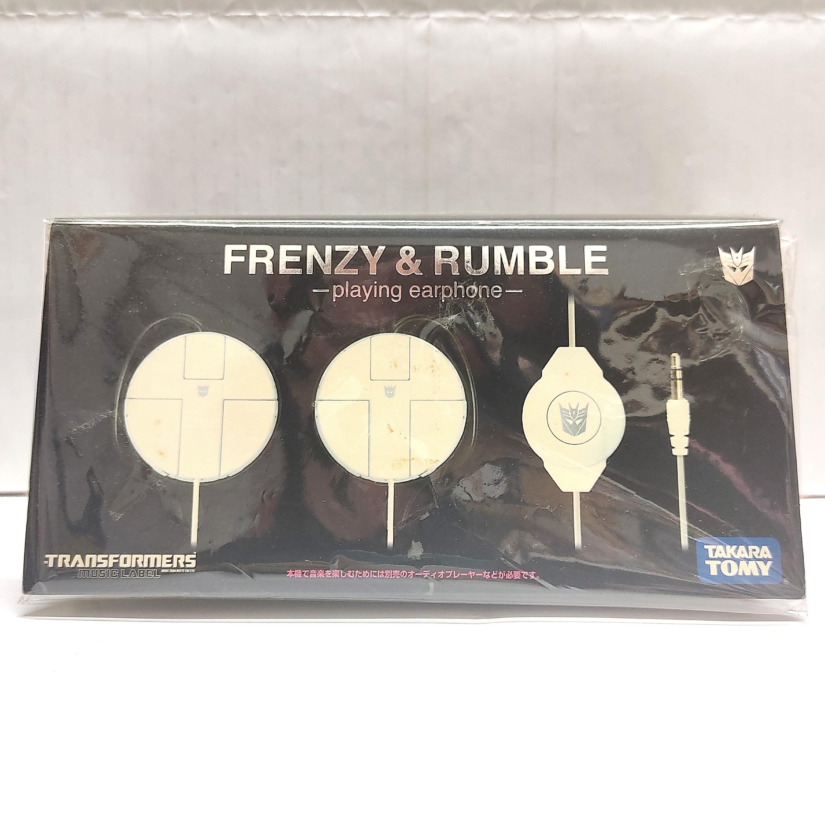 TAKARA TOMY Frenzy & Rumble Playing Earphone Transformers Music Label ...