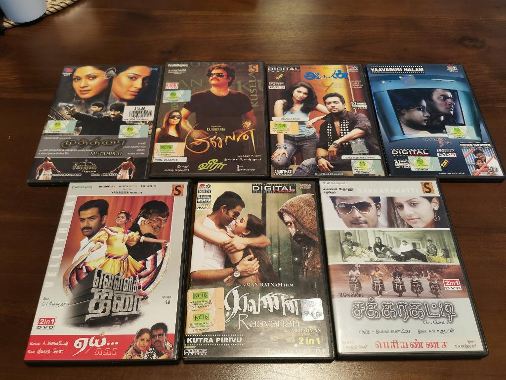 Tamil Original Movie DVDs for sale I (Double Movies), Hobbies & Toys ...