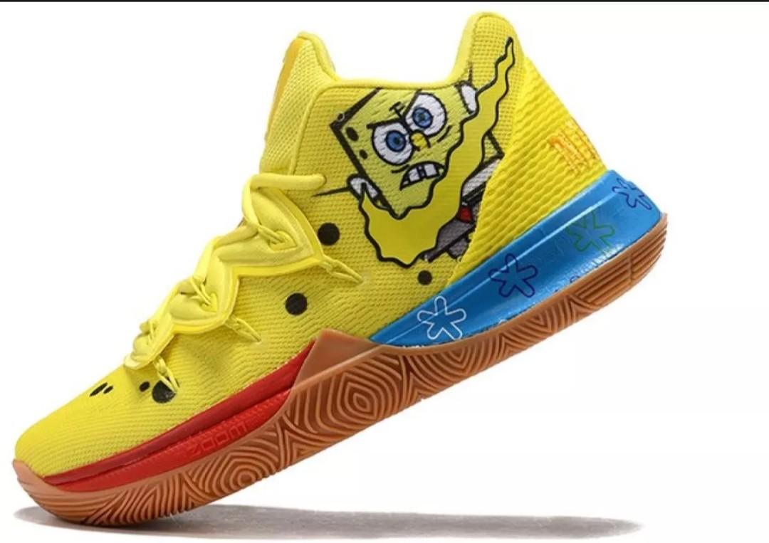 USA made spongebob x patrick kyrie 5 100% original nike sneaker Men ...