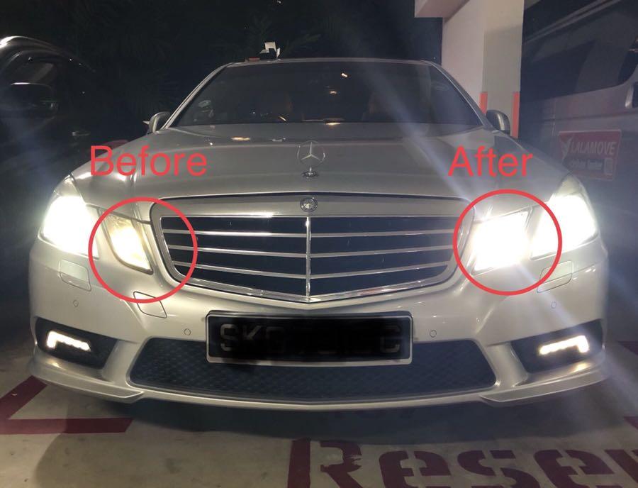 Mercedes E200 E250 W212 W207 C207 A207 OEM White LED Pole Light Module ...