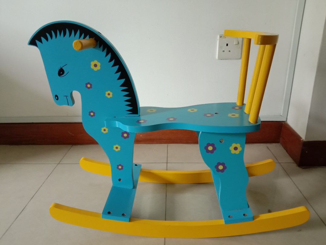 Wooden horse rocking chair, Babies & Kids, Baby Nursery & Kids ...