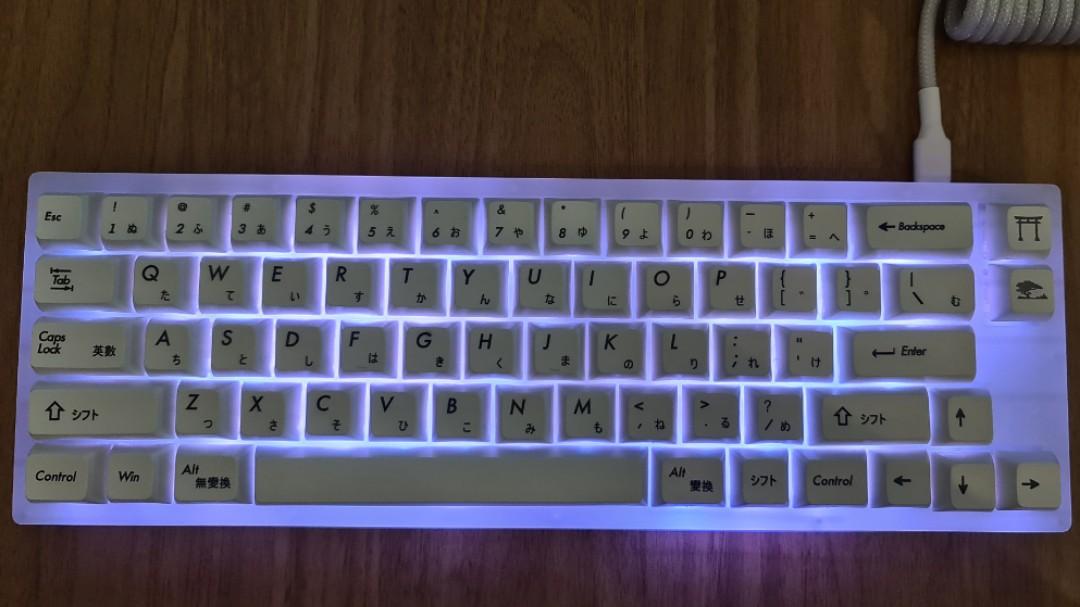 YC66 with Japanese XDA profile PBT Keycaps, Computers & Tech, Parts ...