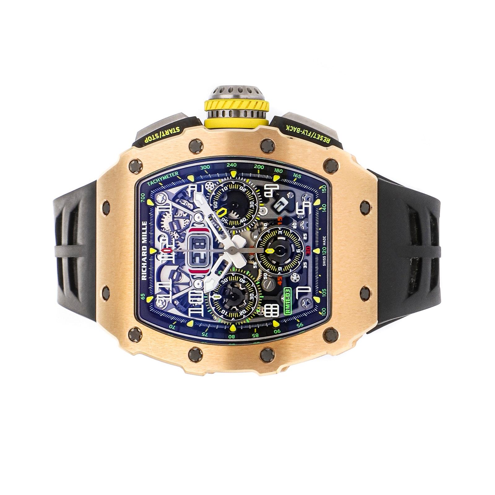 Pre-Owned Richard Mille RM 11-03 Flyback Chronograph RM 11-03 RG/TI ...