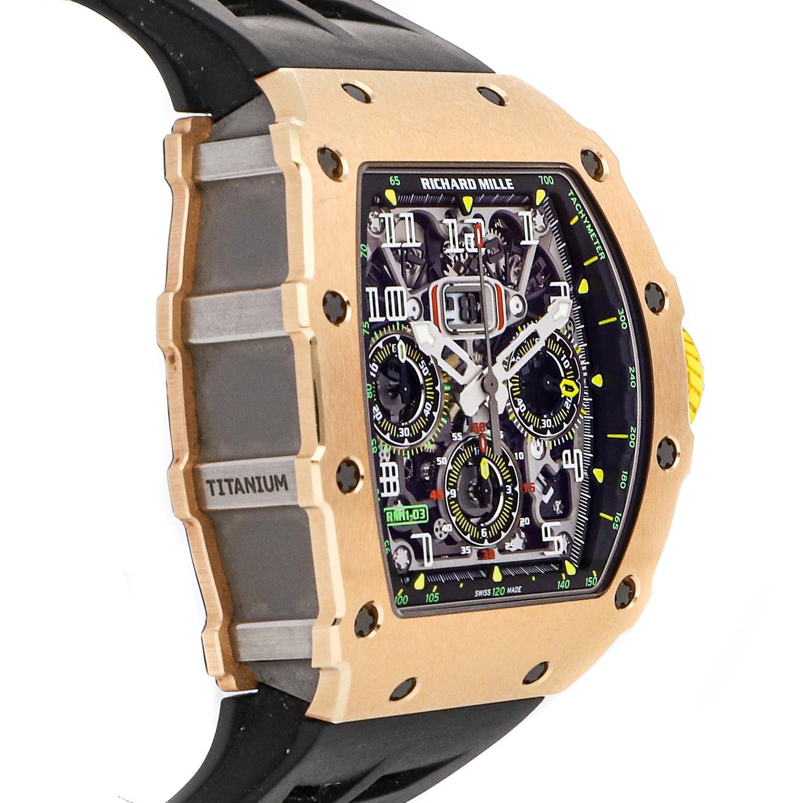 Pre-Owned Richard Mille RM 11-03 Flyback Chronograph RM 11-03 RG/TI ...