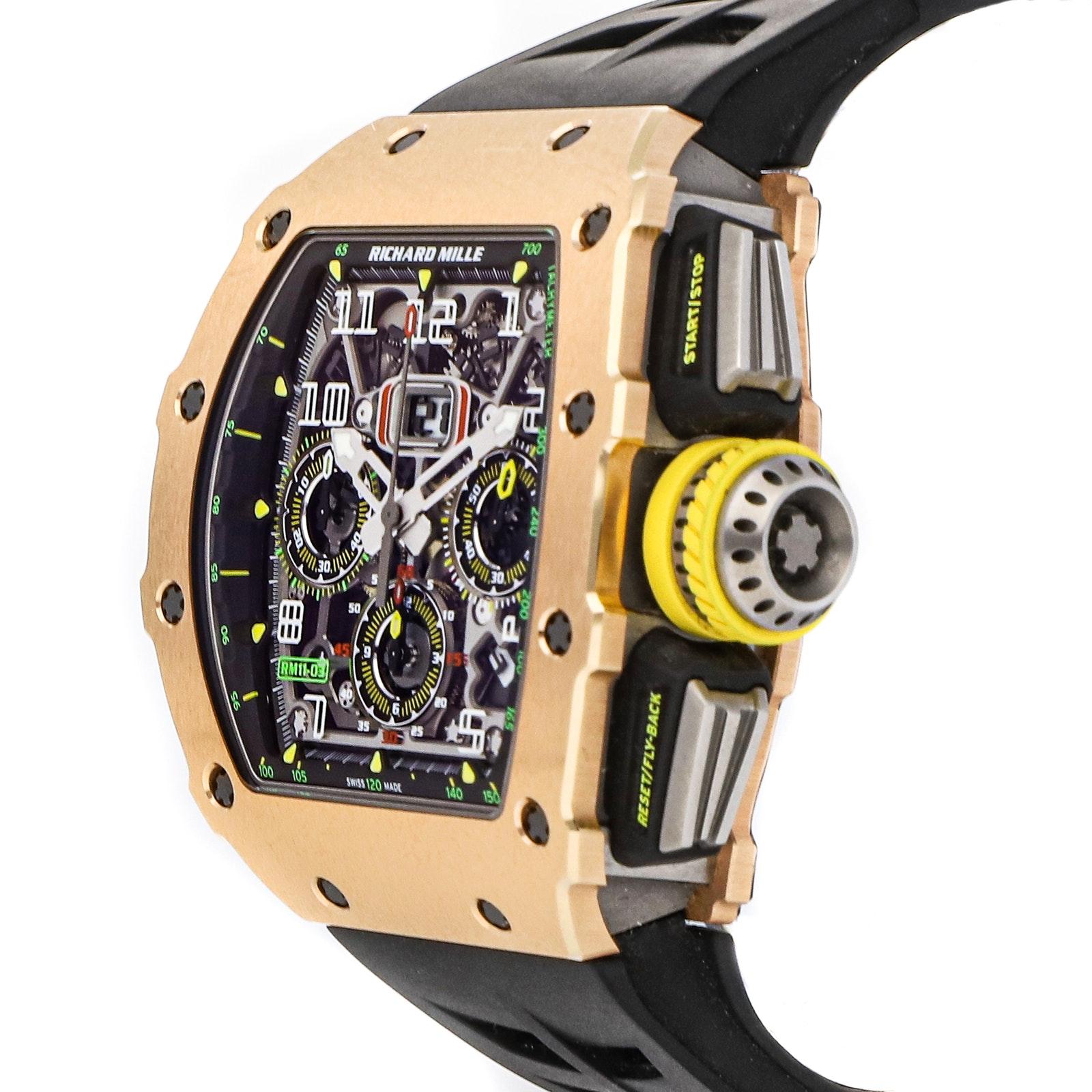 Pre-Owned Richard Mille RM 11-03 Flyback Chronograph RM 11-03 RG/TI ...