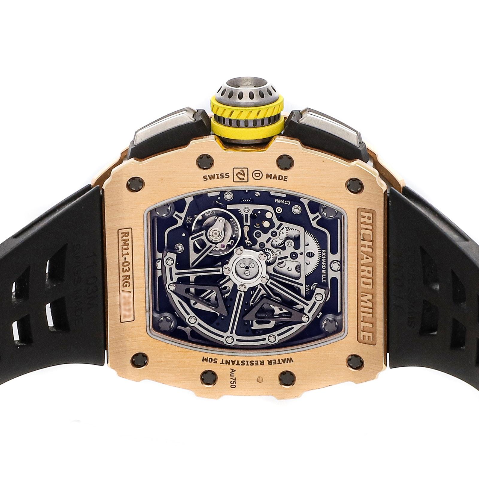 Pre-Owned Richard Mille RM 11-03 Flyback Chronograph RM 11-03 RG/TI ...